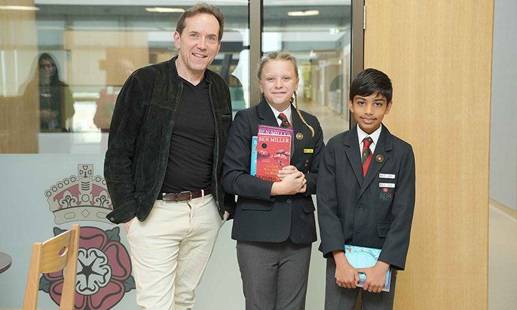 Author Ben Miller’s day out at Royal Grammar School Guildford Dubai ...